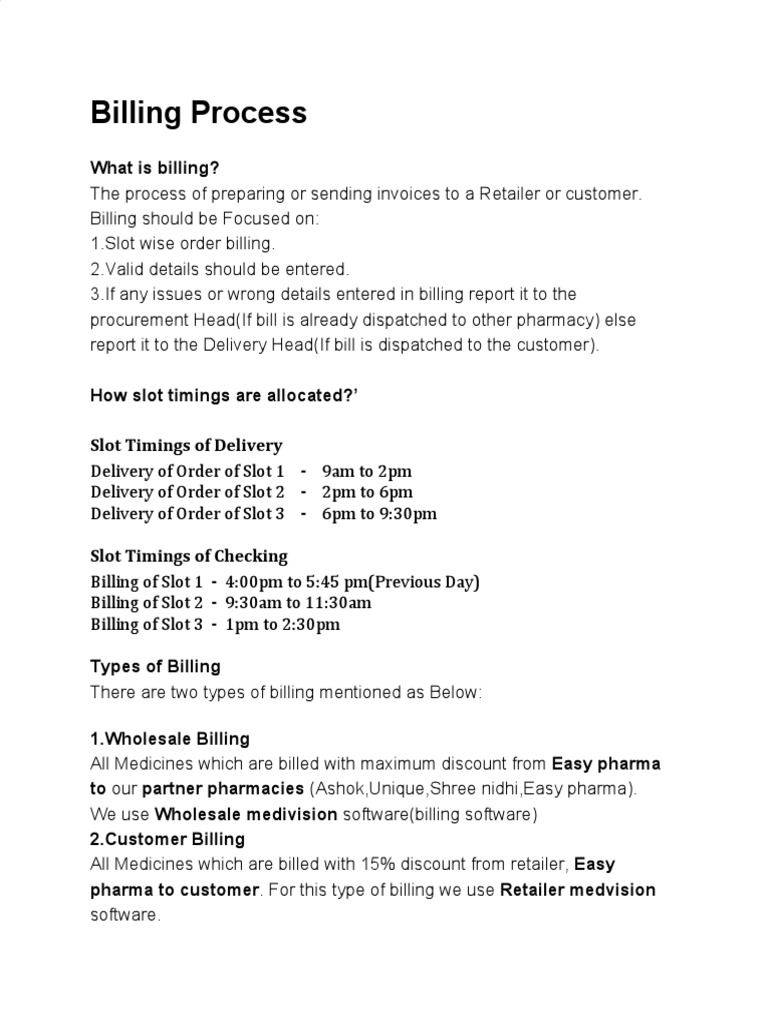 SOP Billing | Download Free PDF | Invoice | Application Software