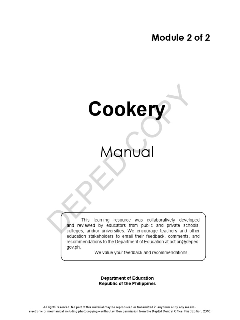 Cookery LM Mod.2 SHS v.1 | Egg As Food | Entrepreneurship