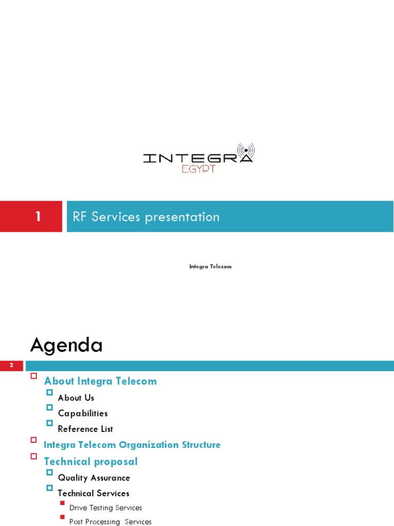 Integra RF Company Profile | PDF | Lte (Telecommunication) | 3 G