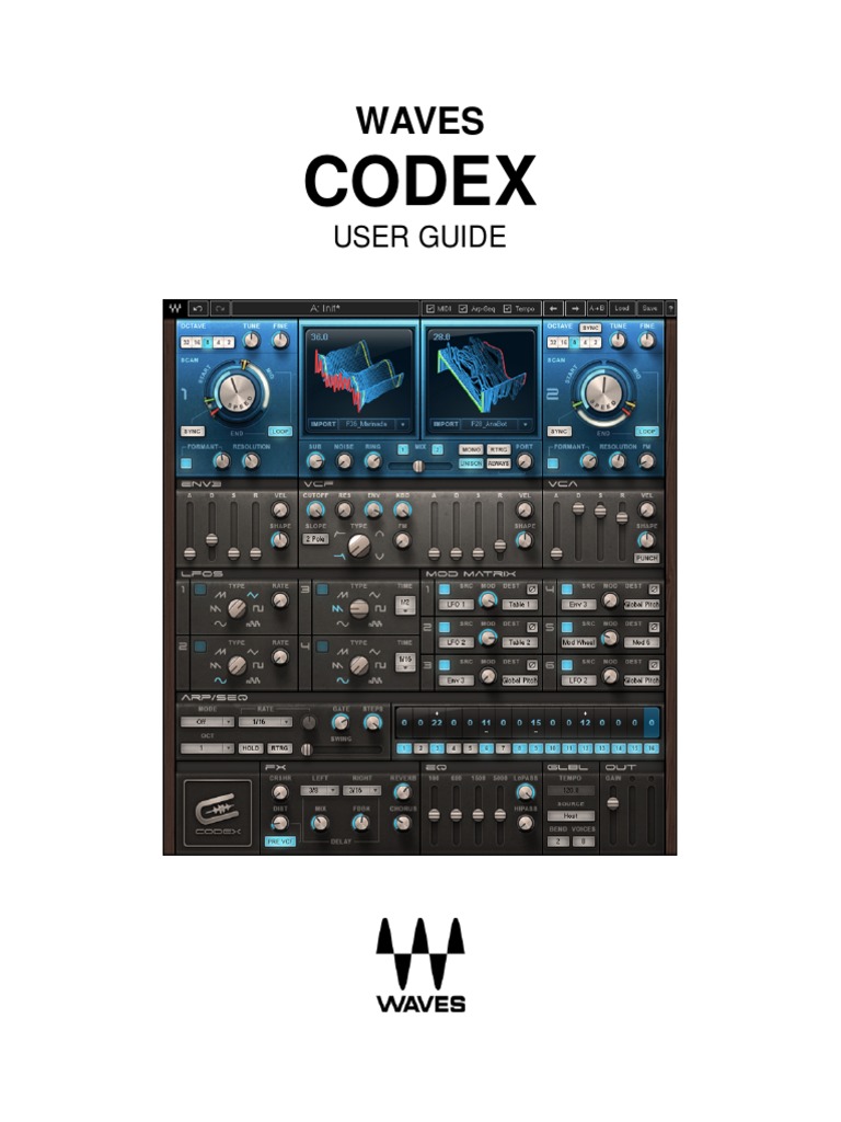 Codex: Waves | PDF | Equalization (Audio) | Synthesizer