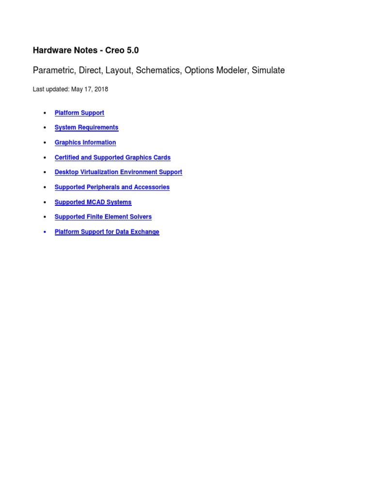 Creo5 HW Notes | PDF | Windows 10 | Microsoft Windows