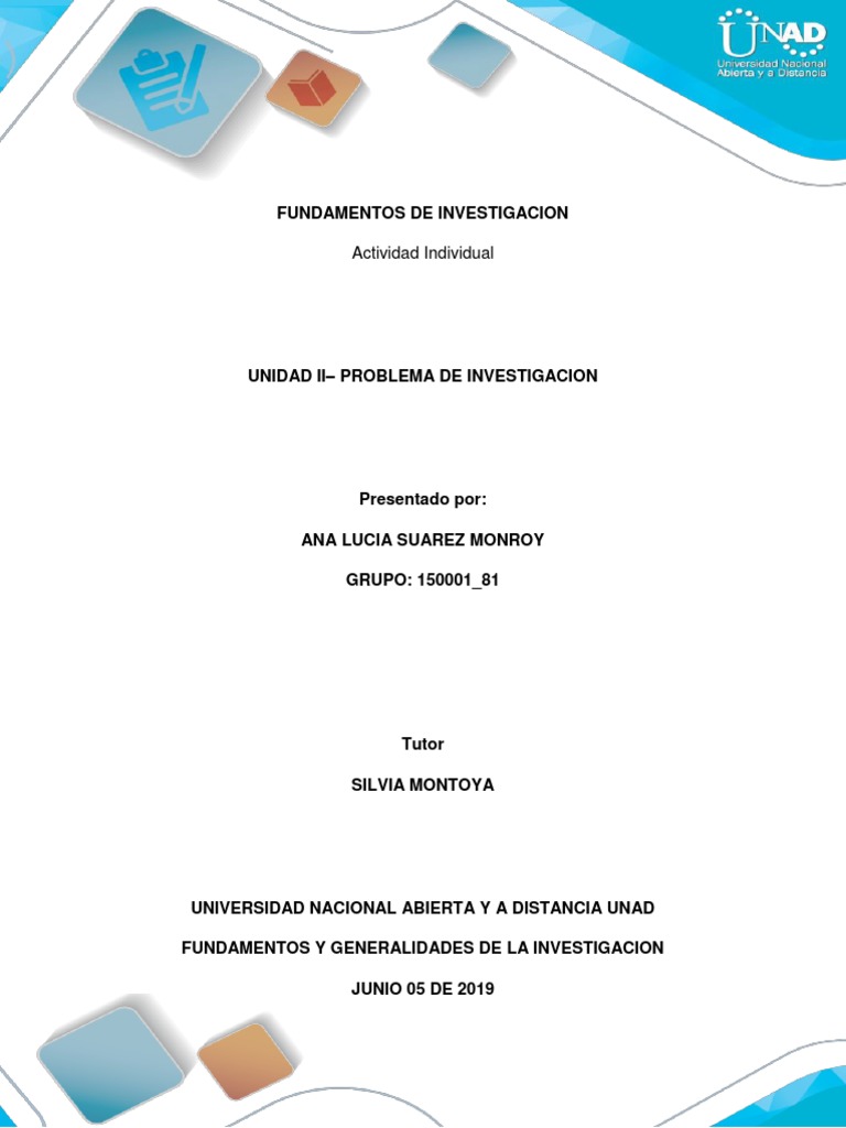 Unidad 2-Fase 3-Analisis y Elaboracion de Fundamentos y Generalidades ...