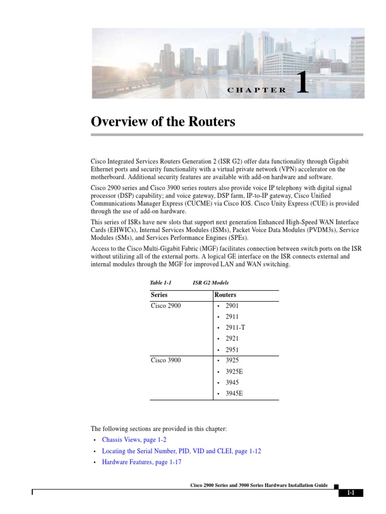 Overview of The Routers | PDF | Voice Over Ip | Virtual Private Network