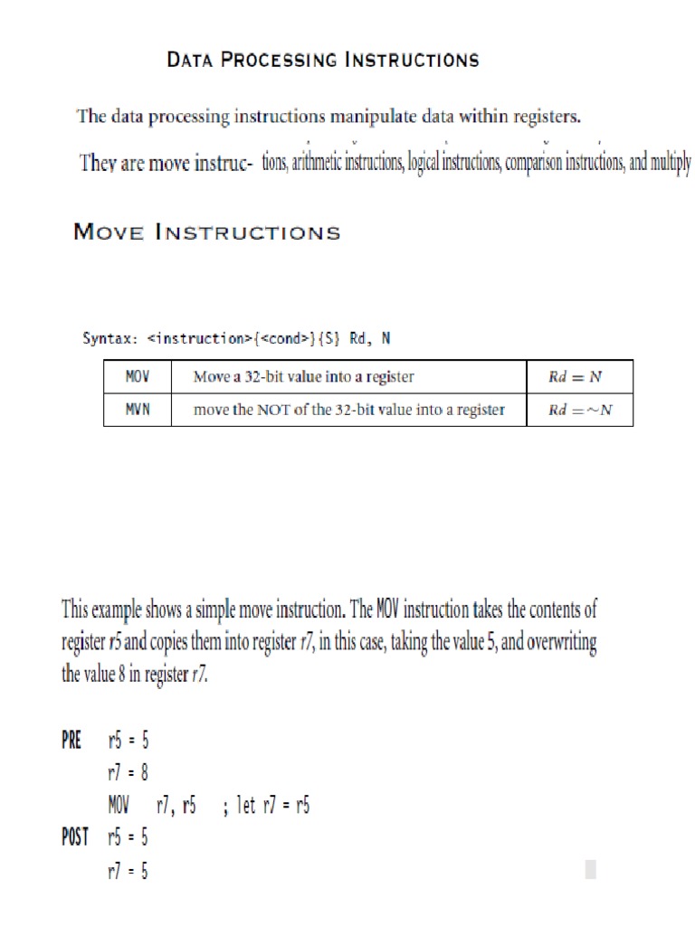 Arithmetic Instructions | PDF | Digital Electronics | Computer Data