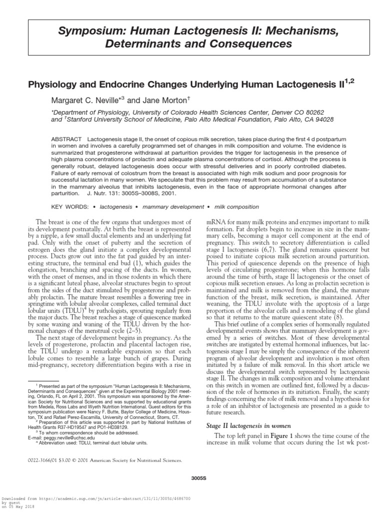 Lactogenesis | PDF | Breast Milk | Progesterone