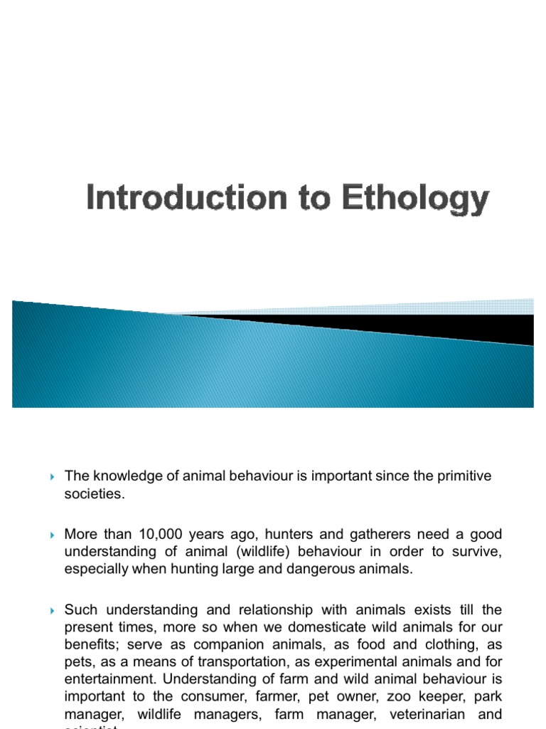 Understanding Animal Behaviour: From Evolution to Management | PDF ...