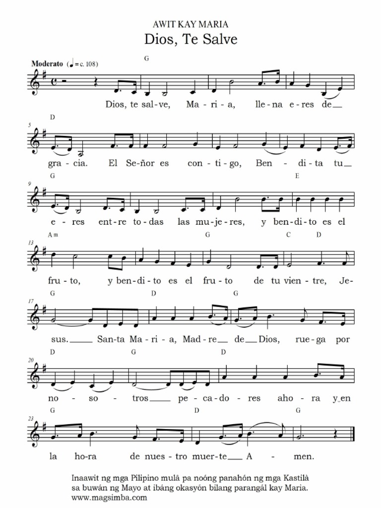 Dios Te Salve PDF | PDF