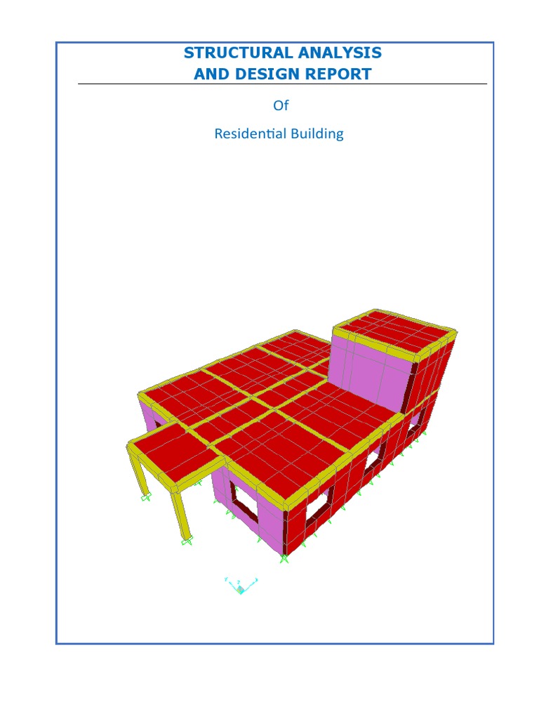 Structural Analysis and Design Report: of Residential Building | PDF ...