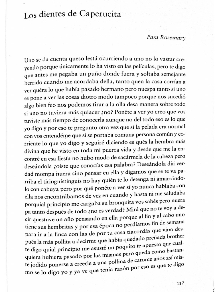 Andrés Caicedo - Los Dientes de Caperucita | PDF