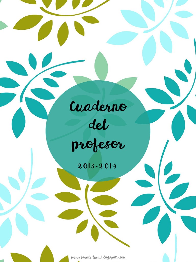 Cuaderno del Profesor 2018-2019 | PDF