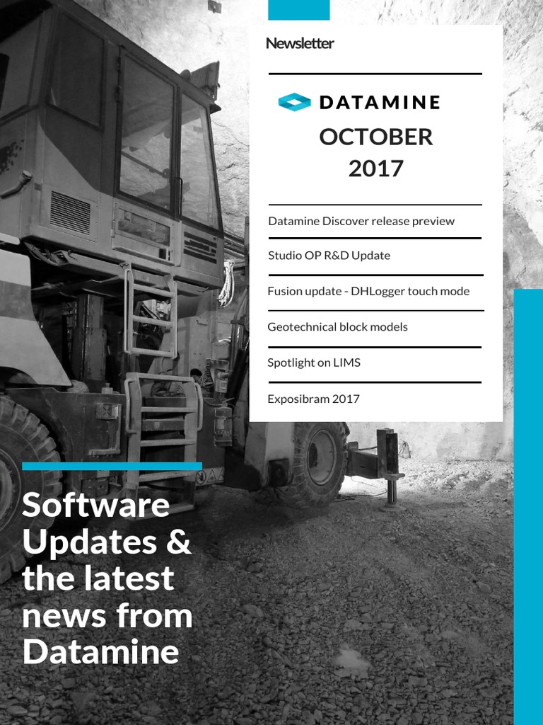 Software Updates & The Latest News From Datamine: October 2017 | PDF ...
