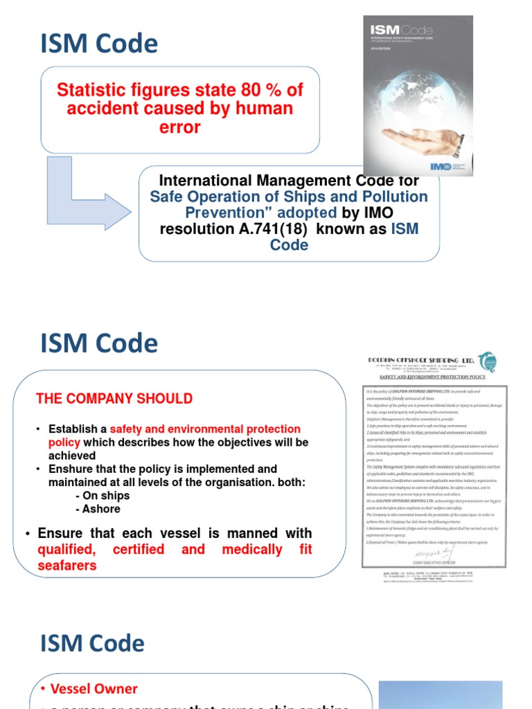 ISM Code: Statistic Figures State 80 % of Accident Caused by Human ...