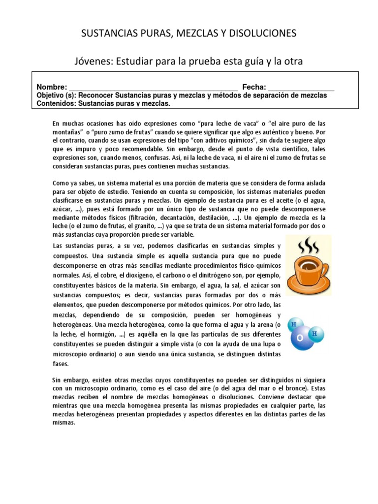 Las Mezcla | PDF | Sustancias químicas | Mezcla