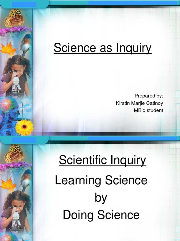 Teaching Science Through Inquiry | PDF | Inquiry Based Learning ...