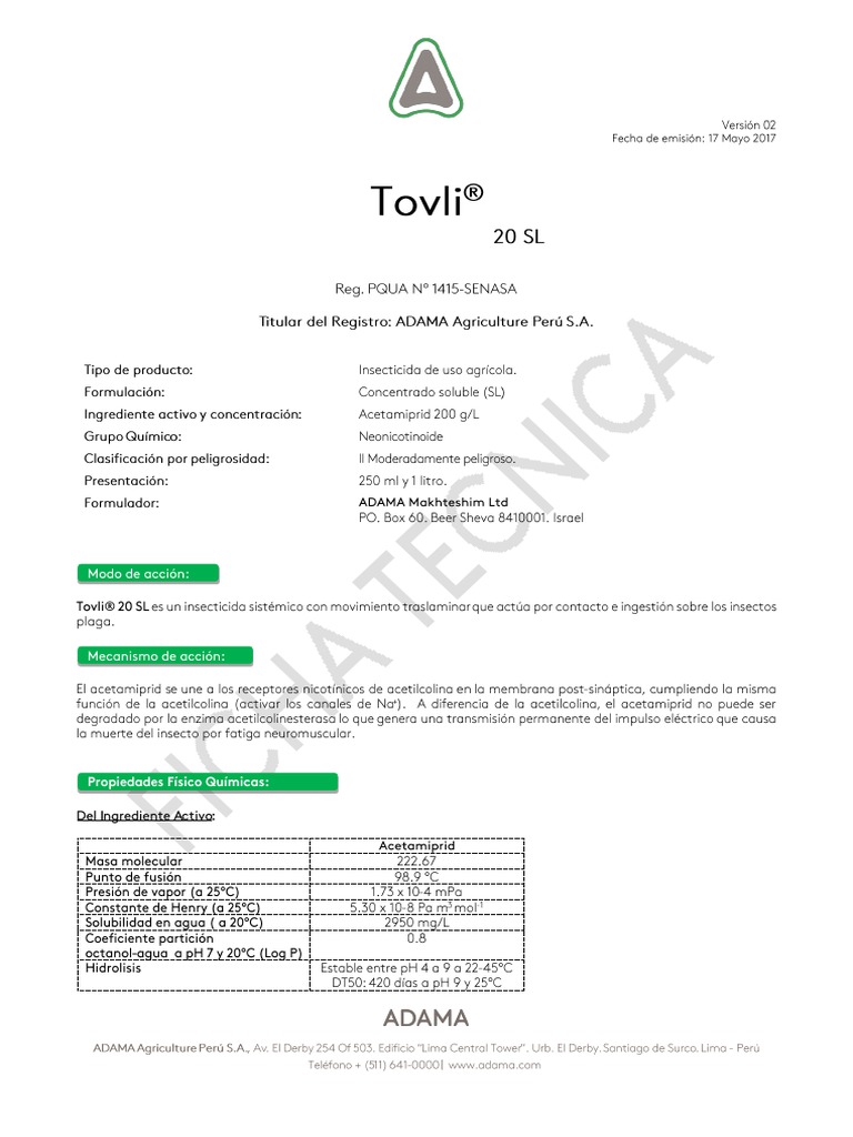 FT Tovli 20 SL 2018 - May | PDF
