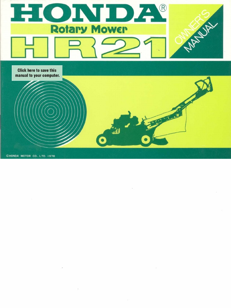 Honda HR21 5 | PDF | Mower | Carburetor