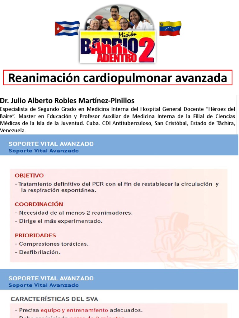 2019 P RCP Avanzada | Reanimación cardiopulmonar | Medicina