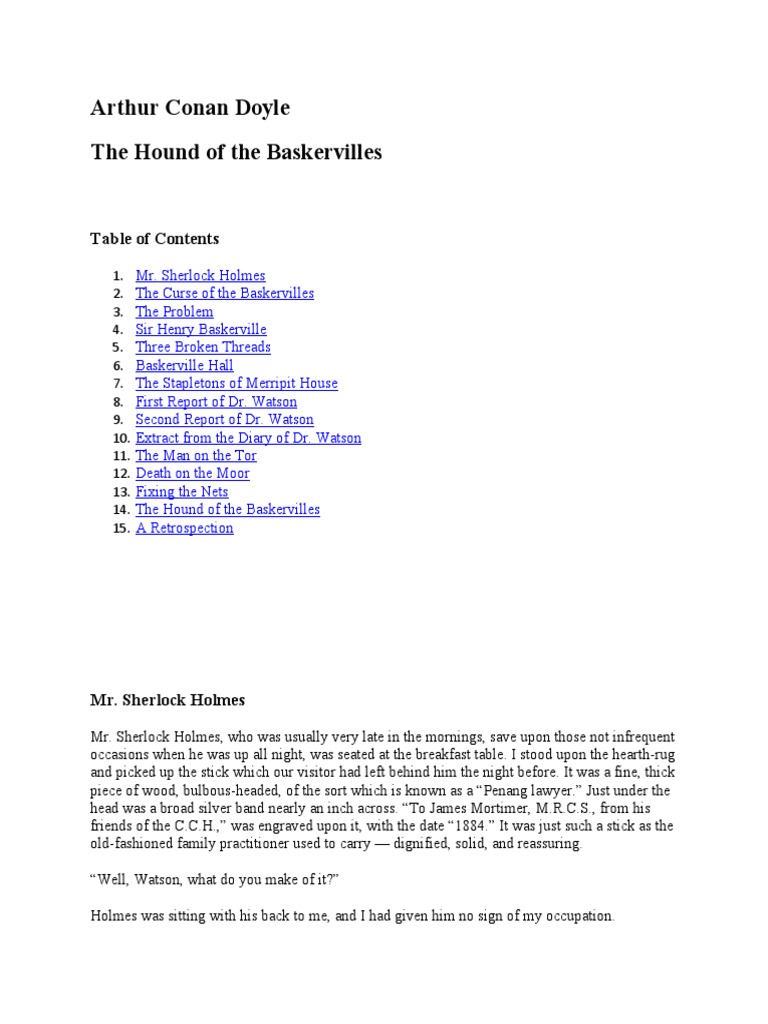 Arthur Conan Doyle | PDF | Dr. Watson | Arthur Conan Doyle Characters