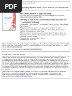 Yo-Yo Test Level 1 Reference Table | PDF | Sports Science | Physical ...