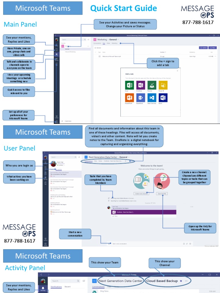 Microsoft Teams: Quick Start Guide | PDF | Microsoft Outlook | Computer ...