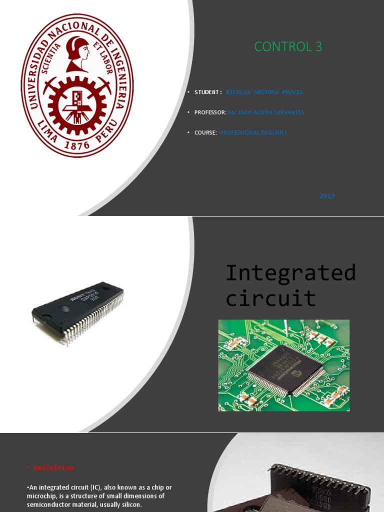 Control 3: - Student: - Professor: - Course | PDF | Integrated Circuit ...