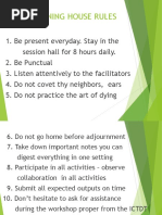 Training Session House Rules | PDF