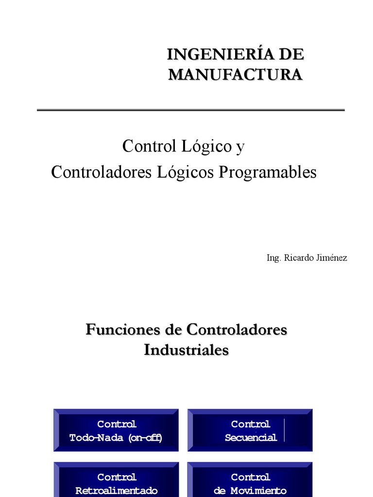 U4 Control Logico y Control Adores Logicos Programables | PDF