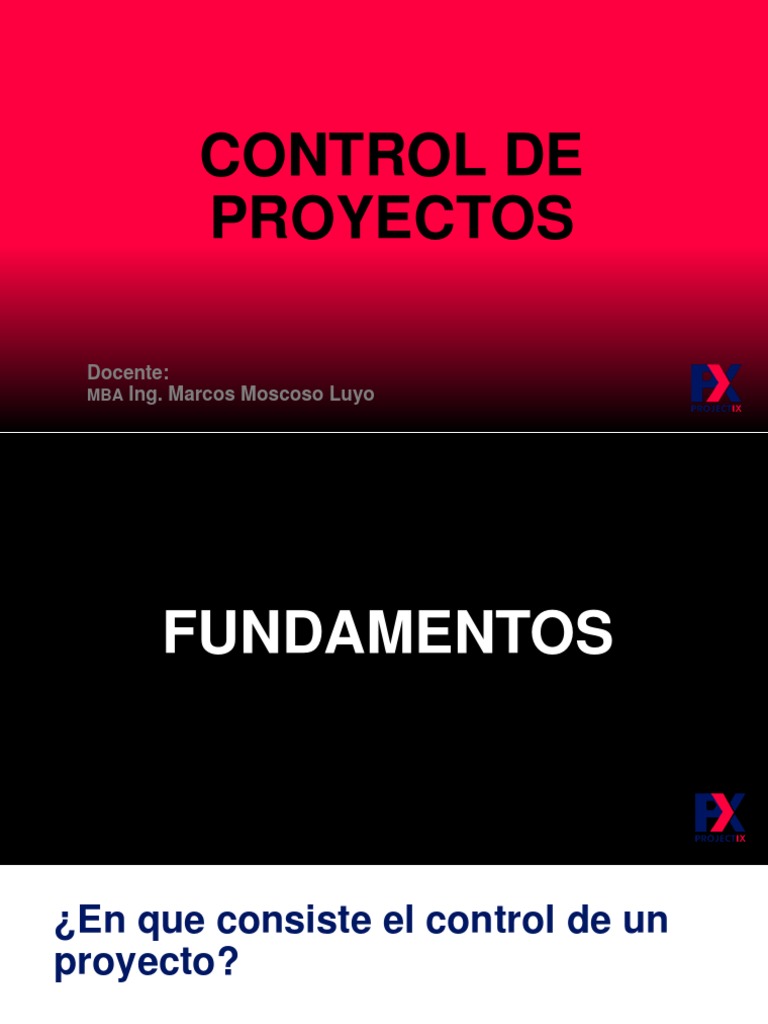 Fundamentos - Control de Proyectos | Descargar gratis PDF | Business