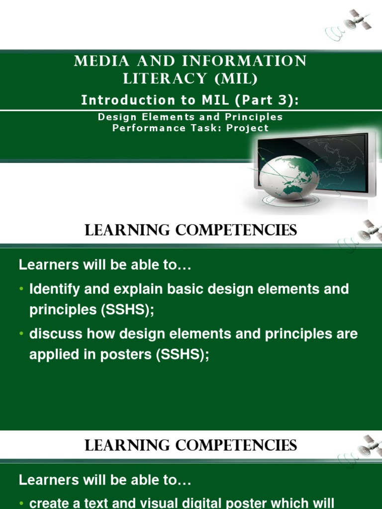 MIL 01 - Introduction To MIL (Part 3) - Performance Task (Project ...