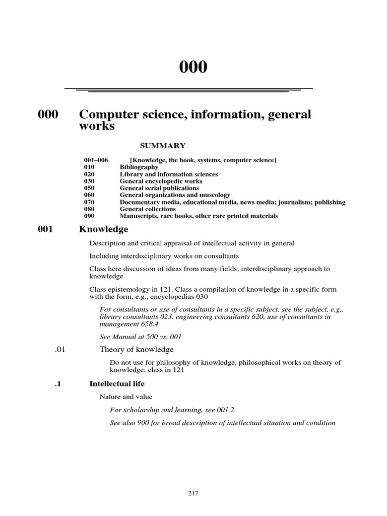 CDD 000-900 | PDF | Computer Science | Computer Program