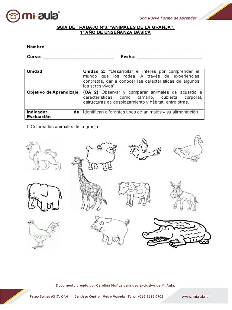 Guia 3 Animales de La Granja 97502 20190527 20180420 122339 | PDF