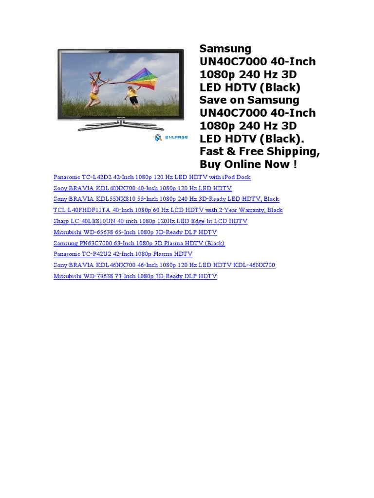 HDTV Deals for Tech Shoppers | PDF