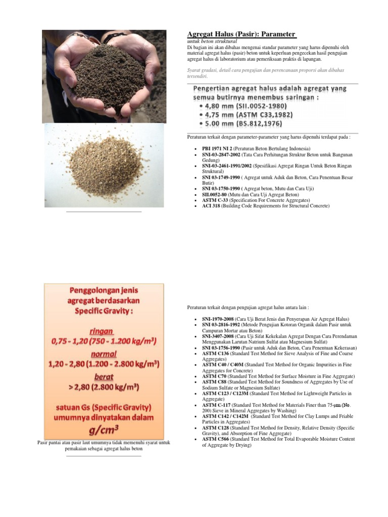 Aturan Agregat Halus | PDF