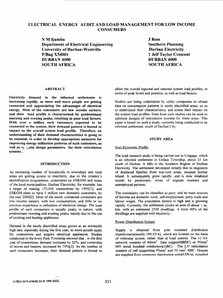 MV Aerial Bundled Conductors (ABC) | PDF | Home Appliance | Kilowatt Hour
