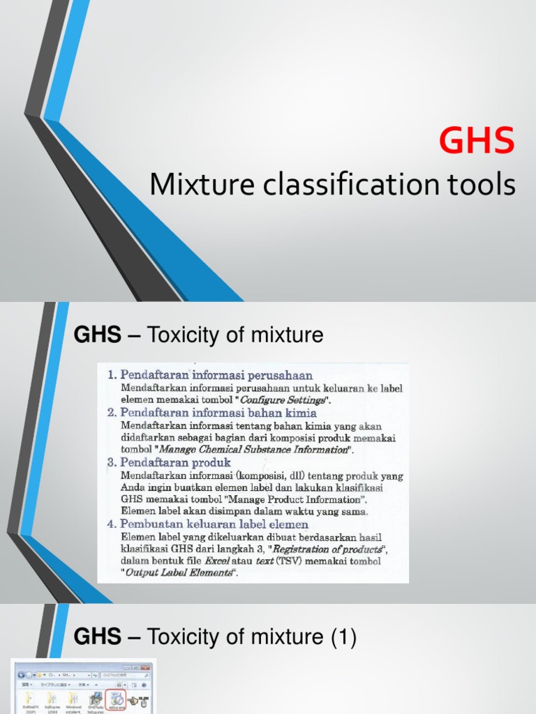 Modul 7-GHS Mixture Tools | PDF | Toxicity | Safety