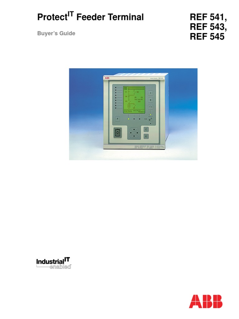 REF541 Guide Eng | PDF | Power Supply | Relay