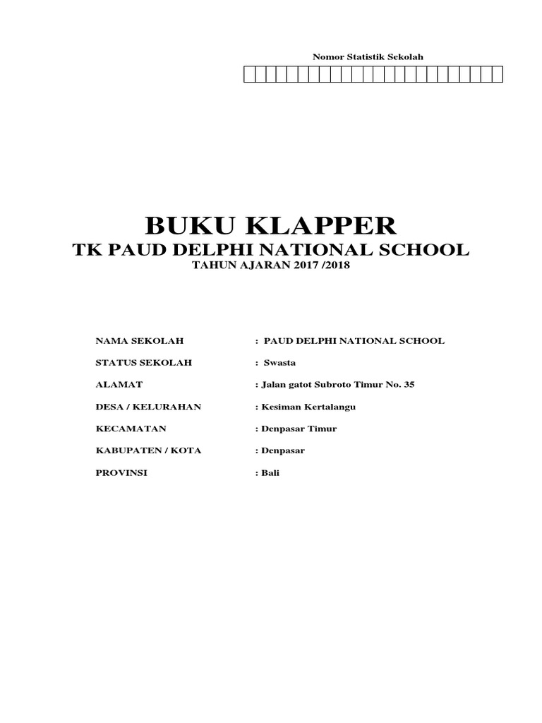 Buku Klapper | PDF