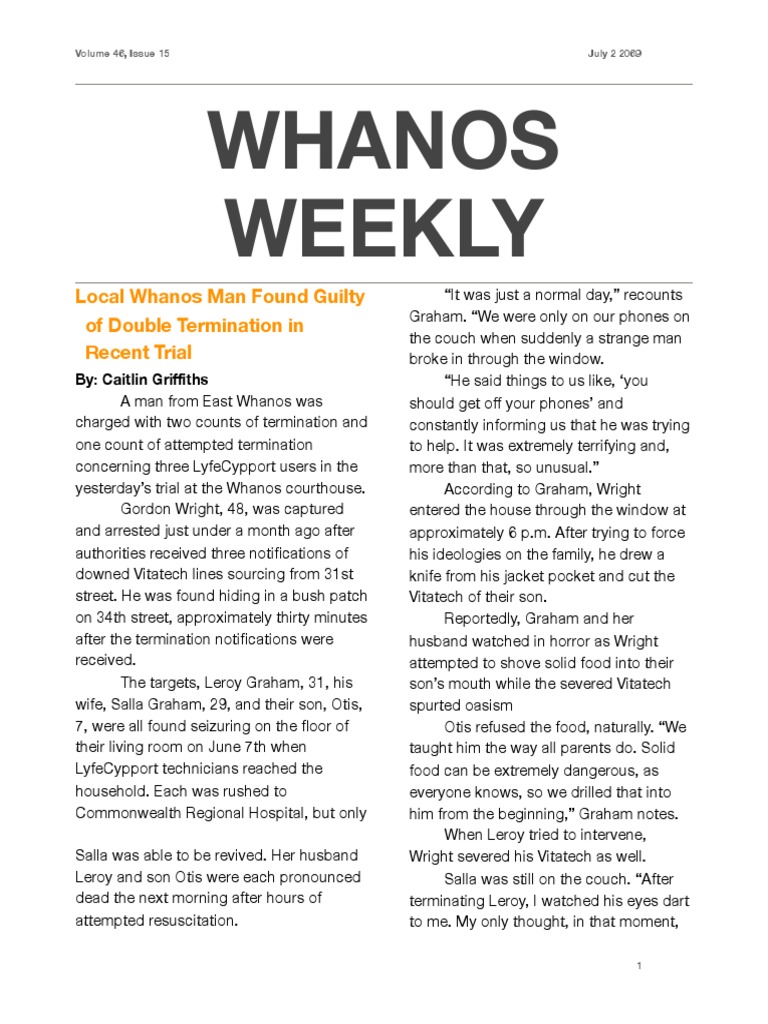 Whanos Weekly | PDF