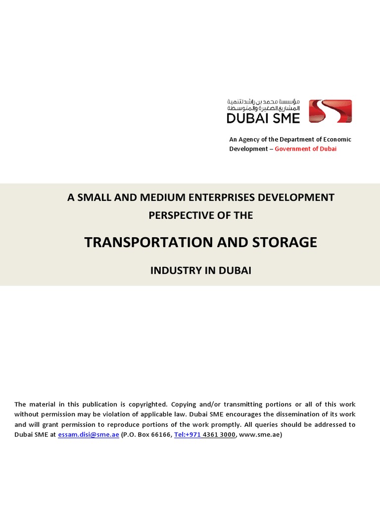 Dubai Sme Tns Report | PDF | Dubai | Transport