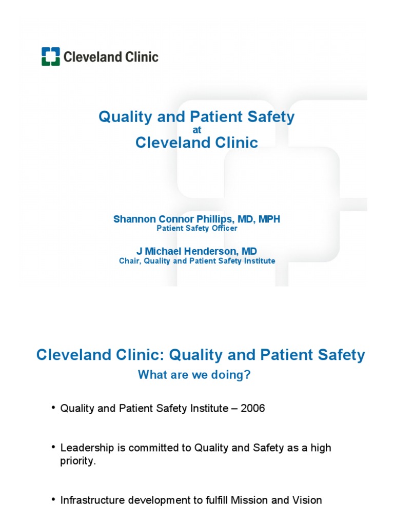 Quality and Patient Safety | PDF | Patient Safety | Health Care