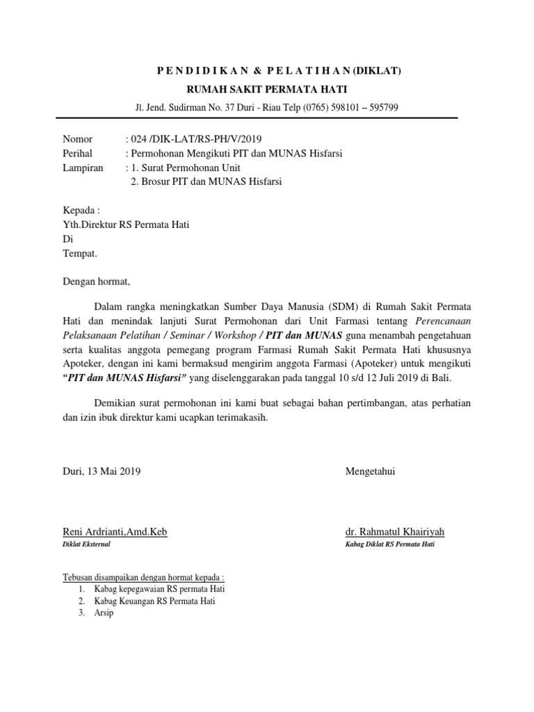 Contoh Surat Permohonan | PDF