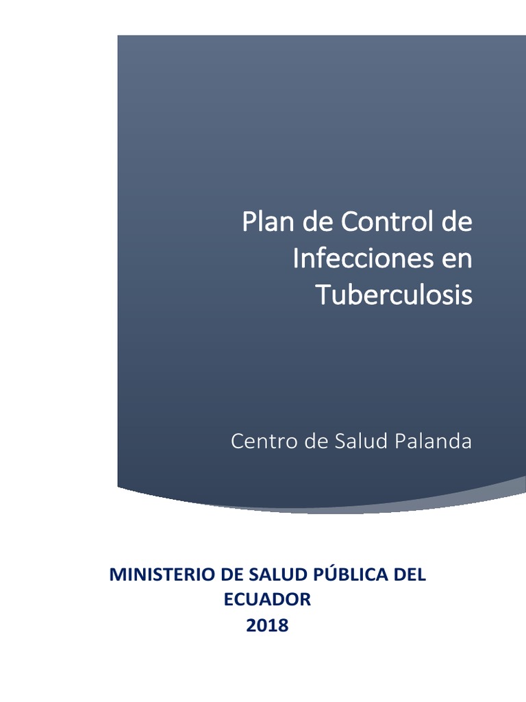 Plan Control de Infecciones de TB PDF | PDF | Hospital | Tuberculosis