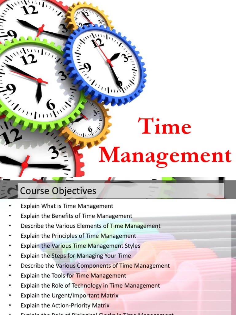 Time Management Course Overview | PDF | Time Management | Professional ...