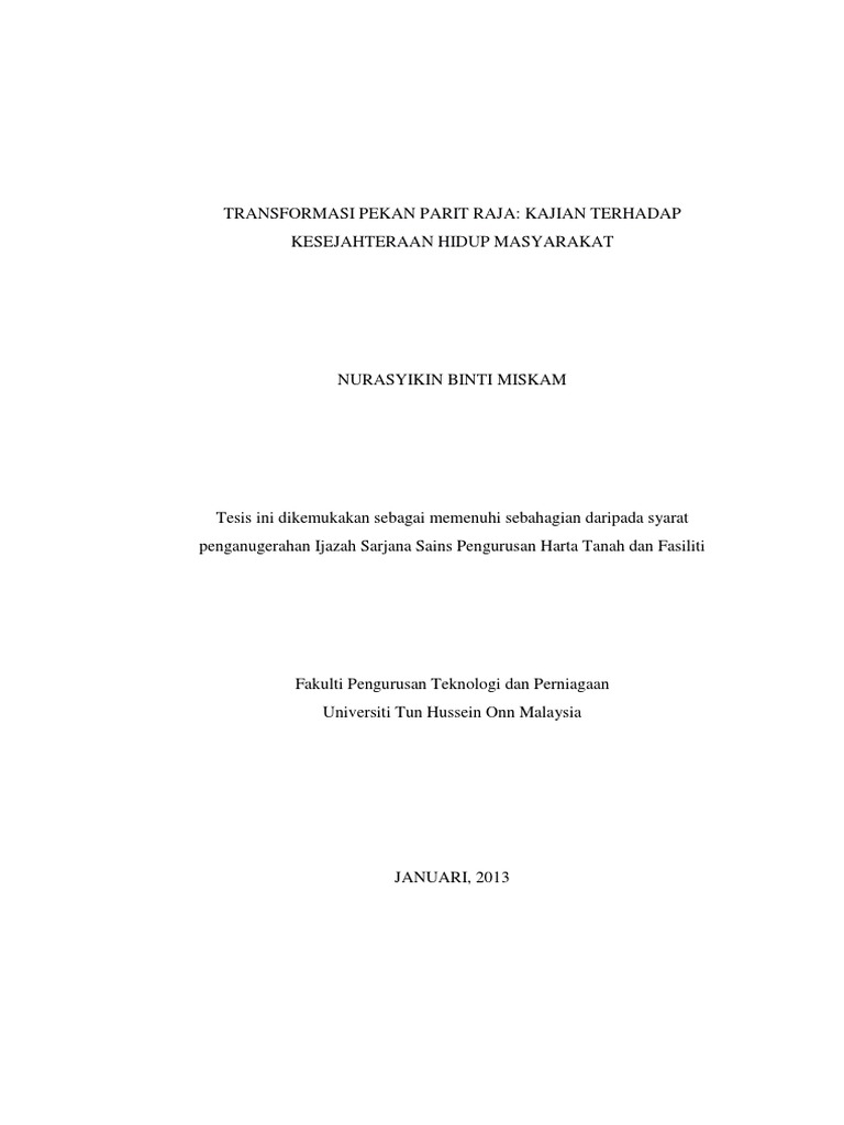 Contoh Skop Kajian1 | PDF