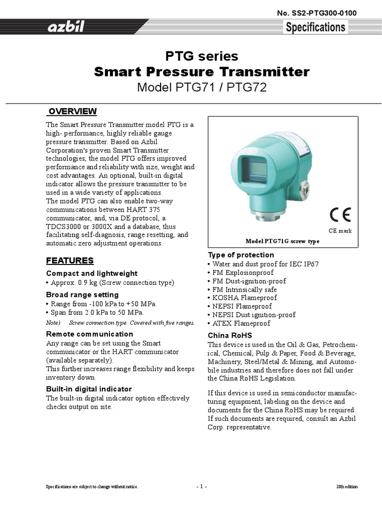 PTG Series Spec | PDF | Electrical Wiring | Electrical Resistance And ...