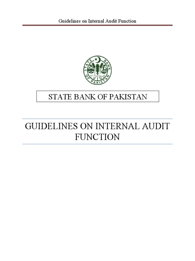 Internal Audit Guidelines | PDF | Internal Audit | Internal Control