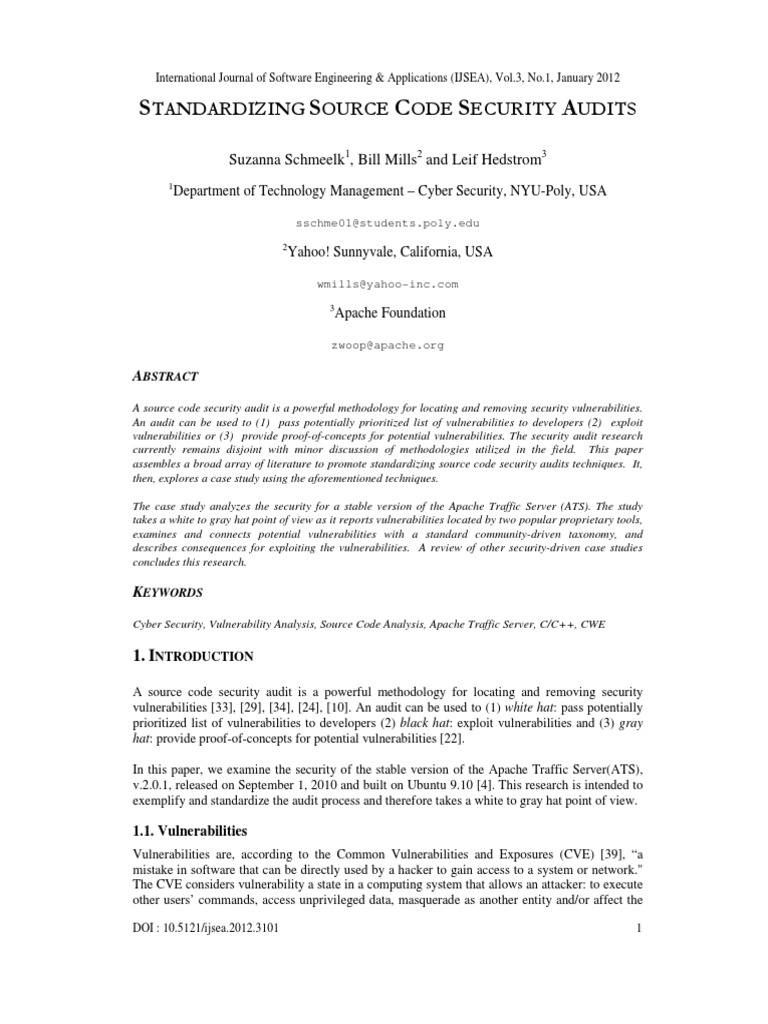 Source Code Audit Pdf Pdf Proxy Server Vulnerability Computing