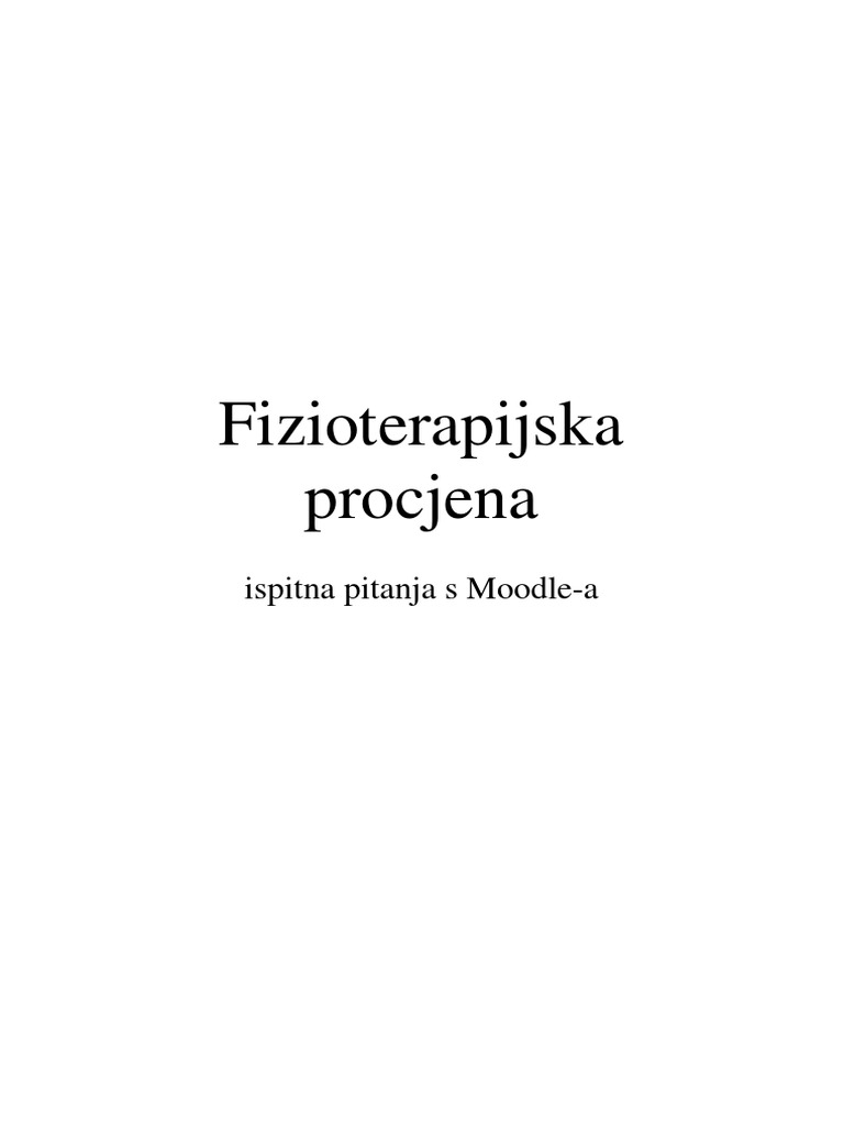 Testovi 1-10 Ispitna Pitanja Za Procjenu (Print Verzija) - 1 | PDF Testovi 1-10 Ispitna Pitanja Za Procjenu (Print Verzija) - 1 | PDF