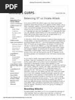 GURPS Character Sheet | PDF | Entertainment | Role Playing Games