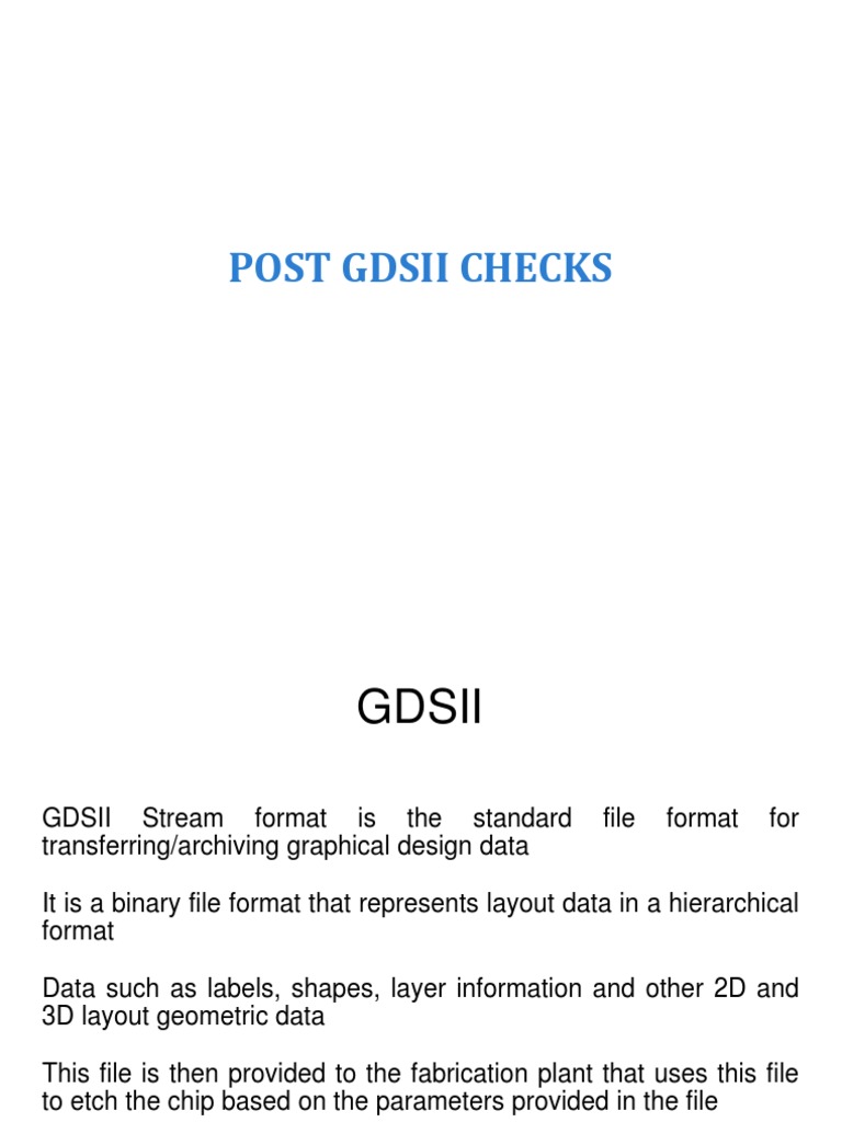 Gdsii | PDF | Electronic Design Automation | Design